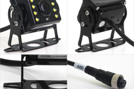 LCD monitorius 8 colių ir dvi galinio vaizdo kameros Full HD | Alio.lt